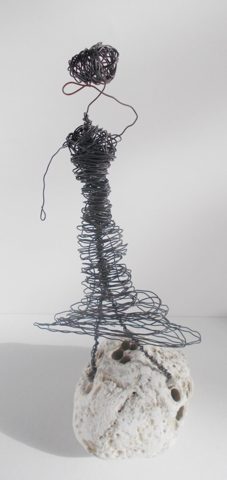 Wire Figurines Lady and Sir, Handmade Male and Female Figurines, Wire ...