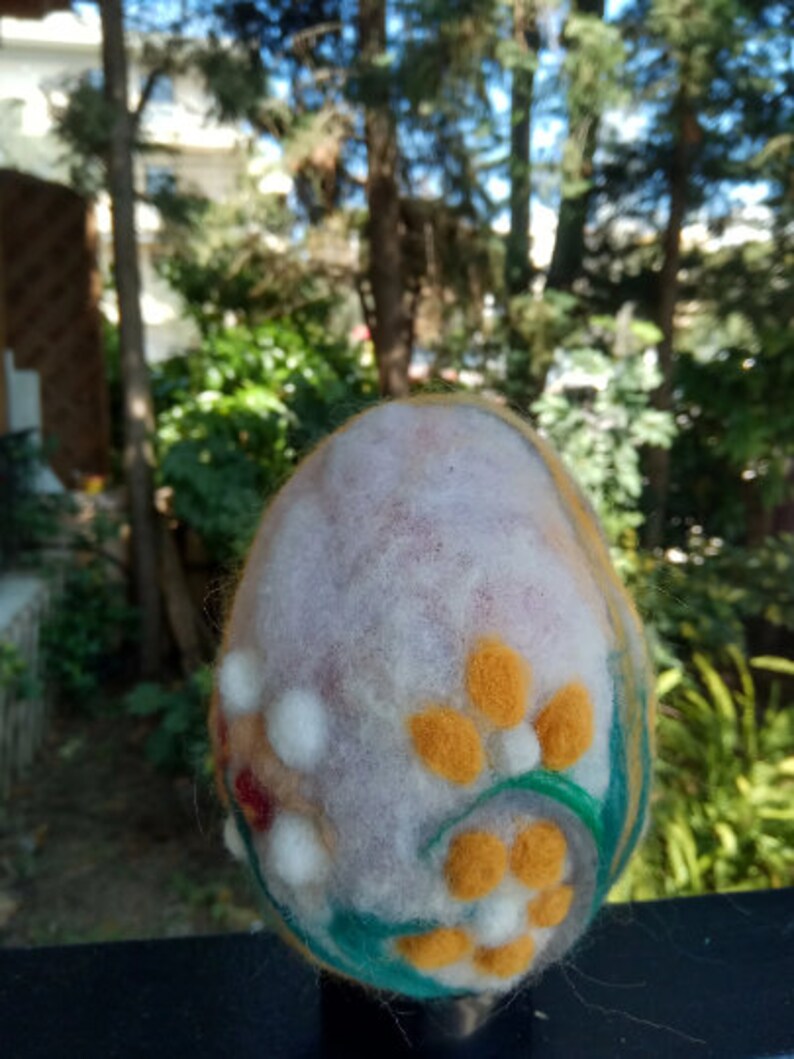 Needle Felted Easter Egg, Totally Hand Sculpted Using Felting Needles ...