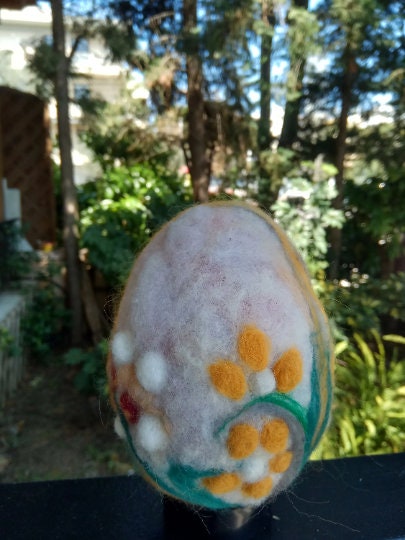 Needle Felted Easter Egg, Totally Hand Sculpted Using Felting Needles ...
