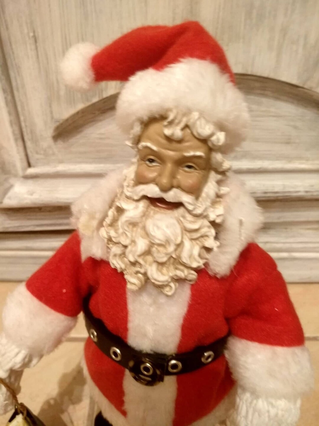 Santa Made of Resin Size Approx. 27 Cm Tall Wears a Red Outfit - Etsy