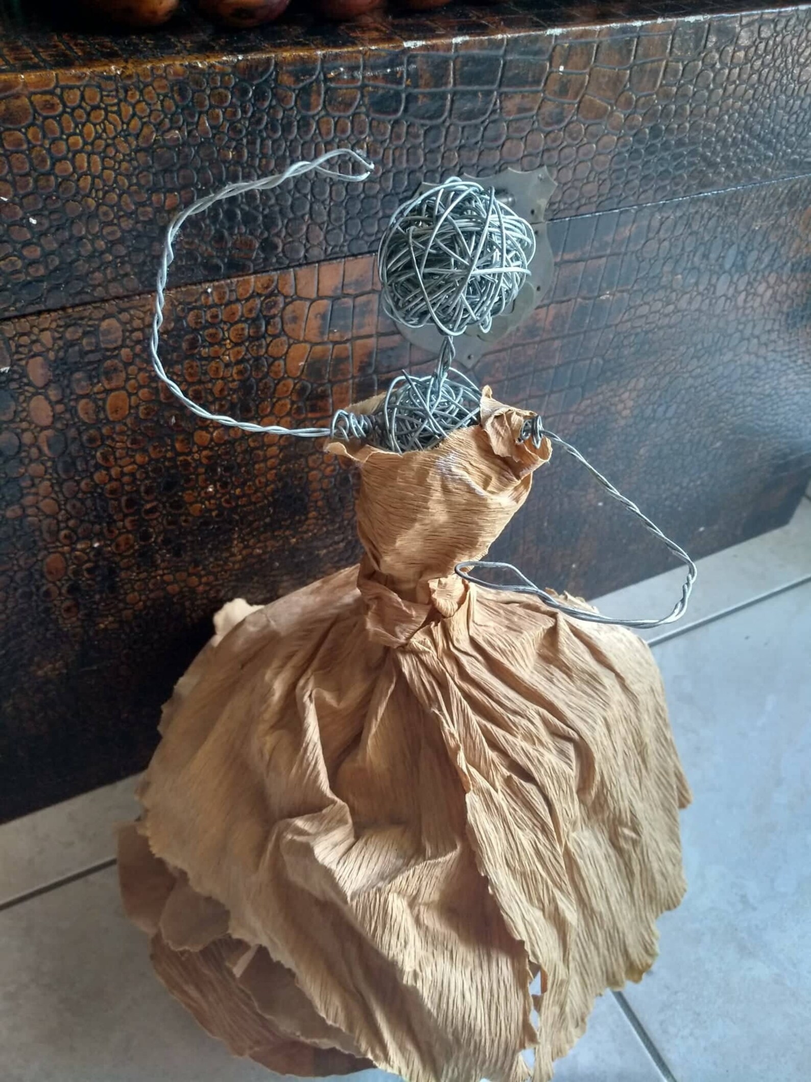 Art Doll Dancer, Wire Art Doll Sculpure, Handmade Art Figure, Art ...