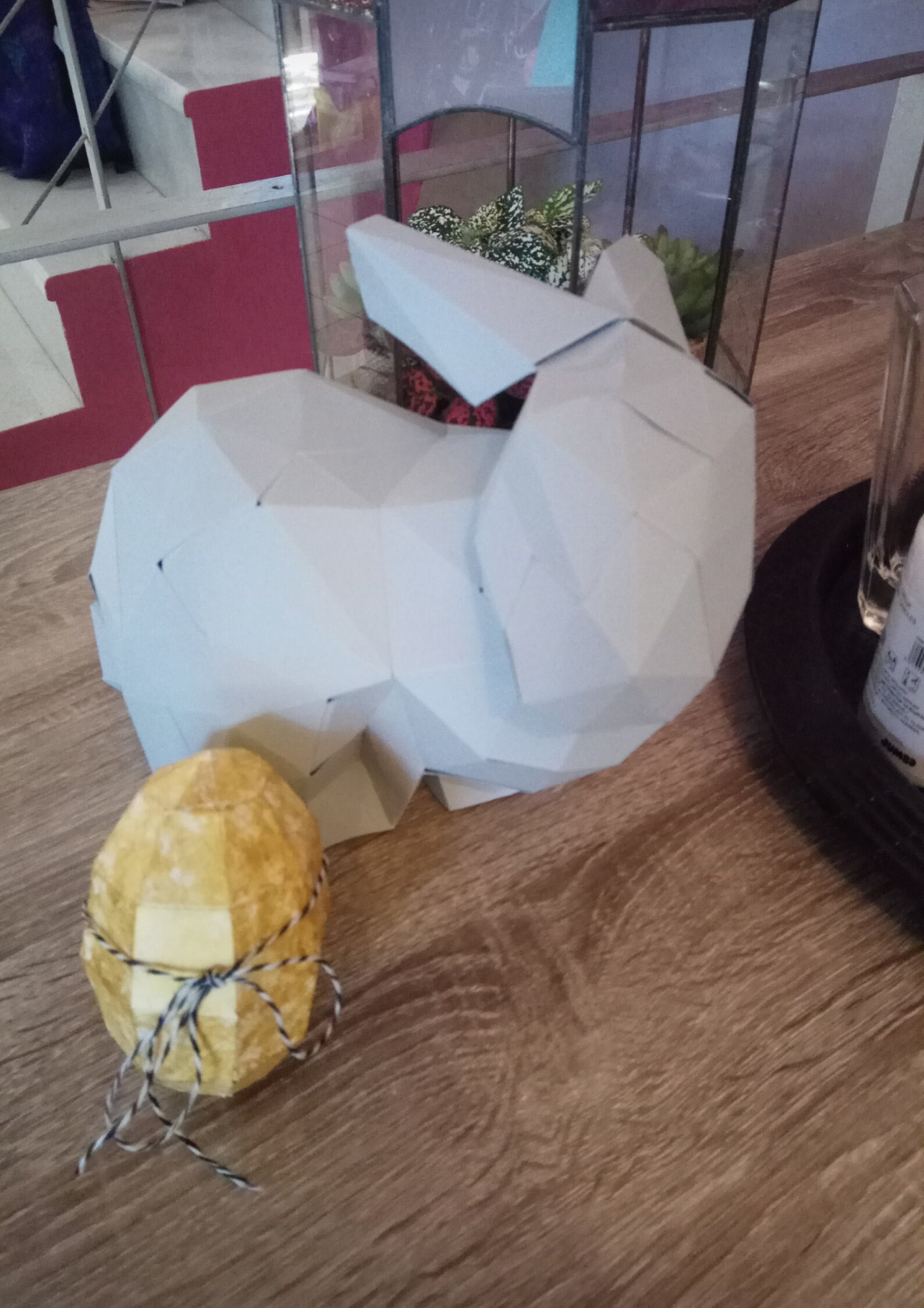 3D Paper Bunny Template, DIY Bunny Pattern, Papercraft, Home Decor ...