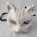 Gatto Mask Masquerade Handmade of Plaster and Putty, Cat Mask, Half ...
