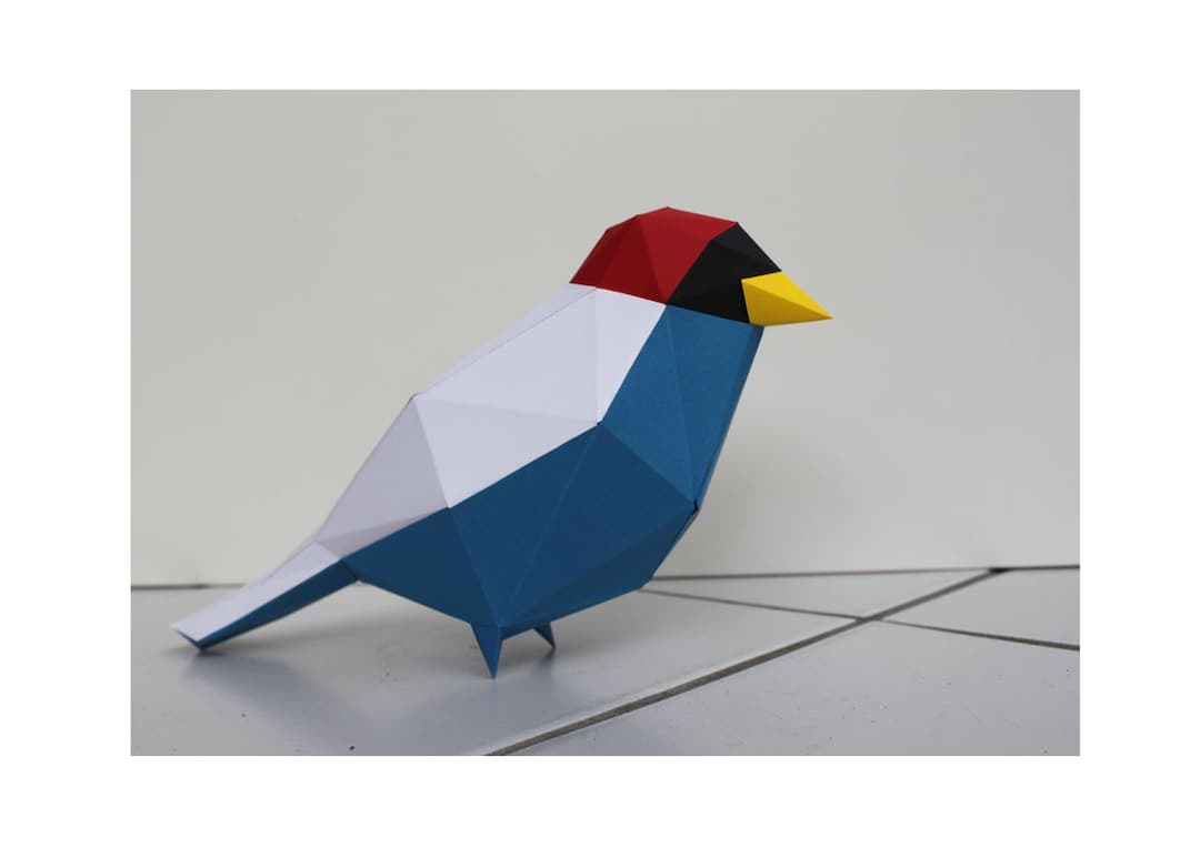 3D Papercraft Bird Template, DIY Bird Pattern, DIY Easter Decor, Easter ...