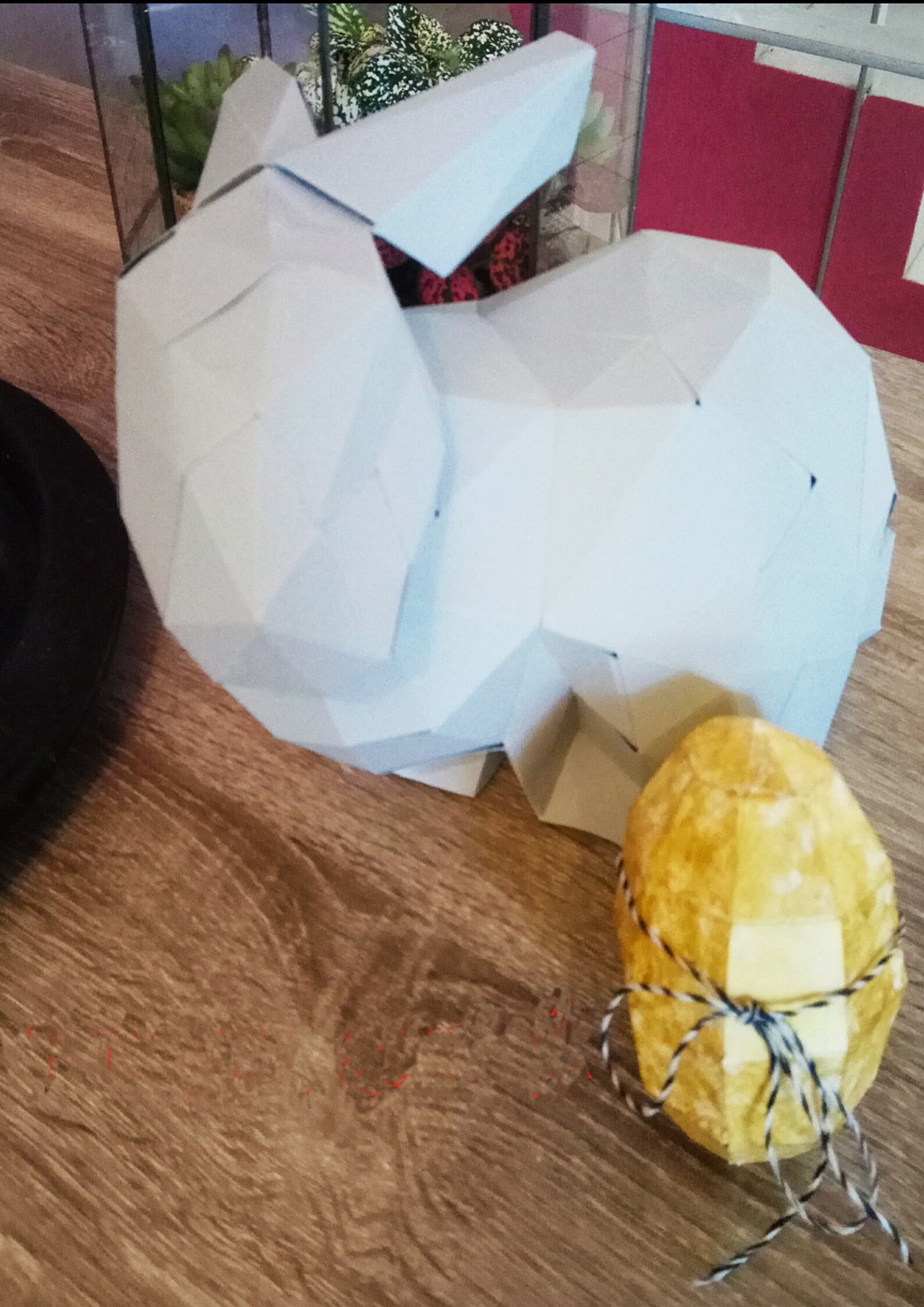 3D Paper Bunny Template, DIY Bunny Pattern, Papercraft, Home Decor ...