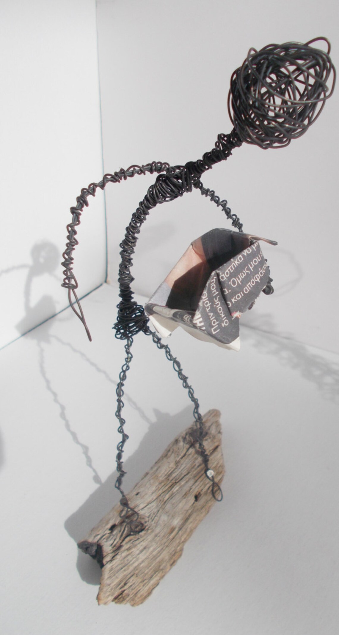 Wire Figurines Lady and Sir, Handmade Male and Female Figurines, Wire ...