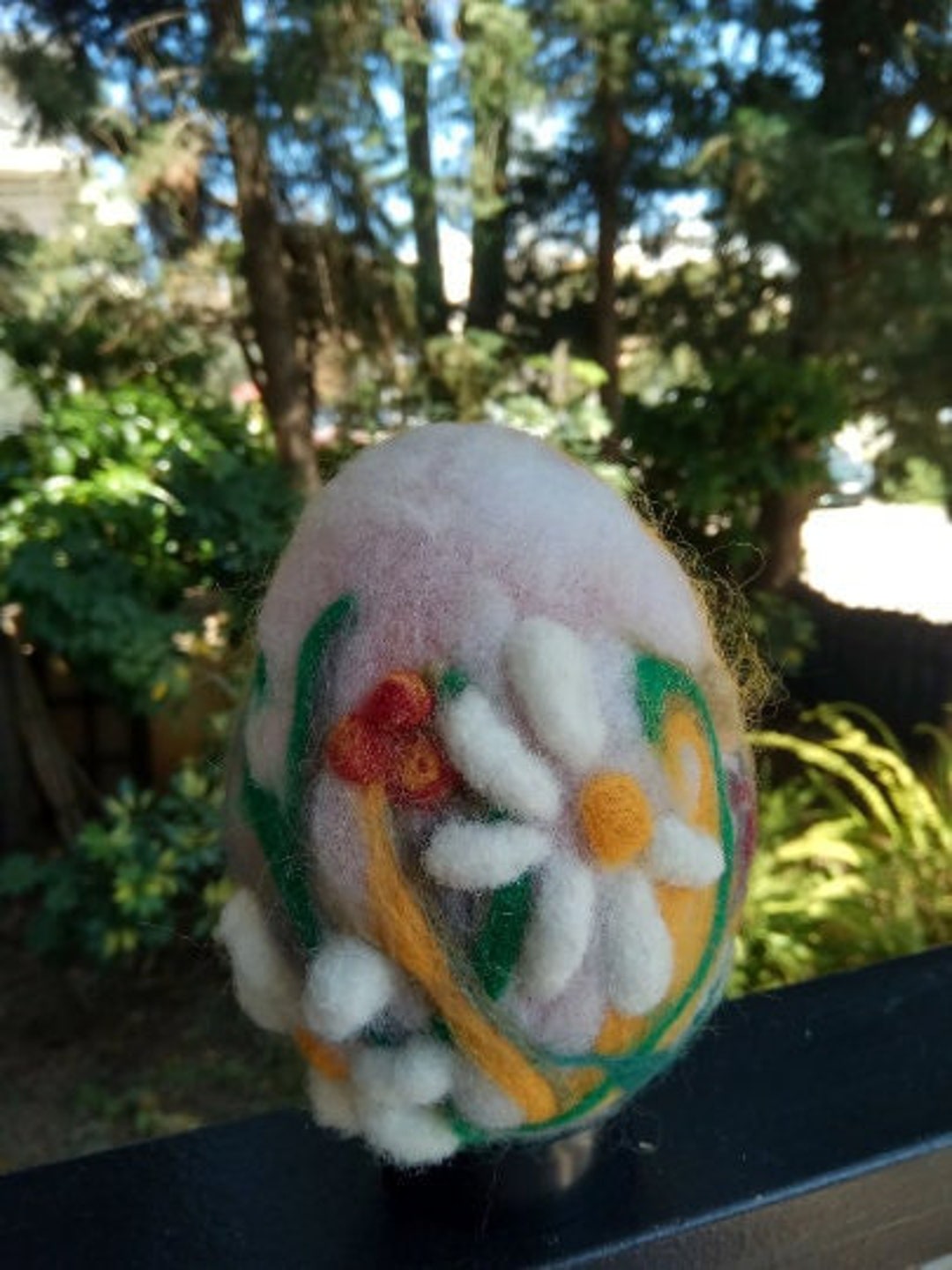 Needle Felted Easter Egg, Totally Hand Sculpted Using Felting Needles ...