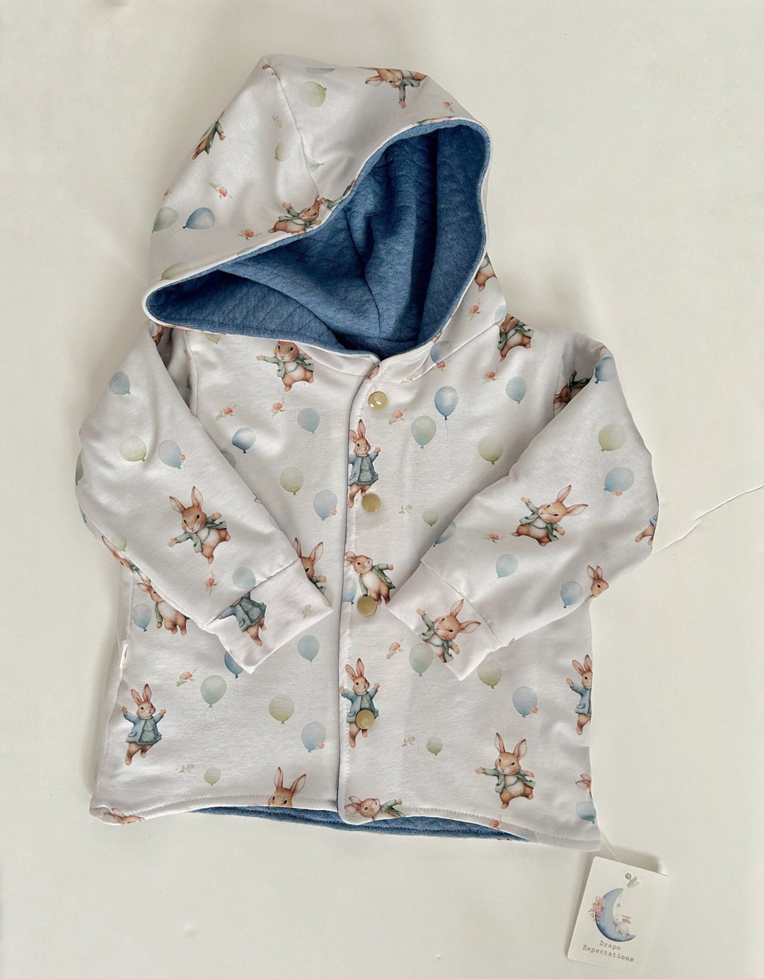 Peter Rabbit Jacket Fully Lined Quilted Jersey Fabric Baby Toddler - Etsy