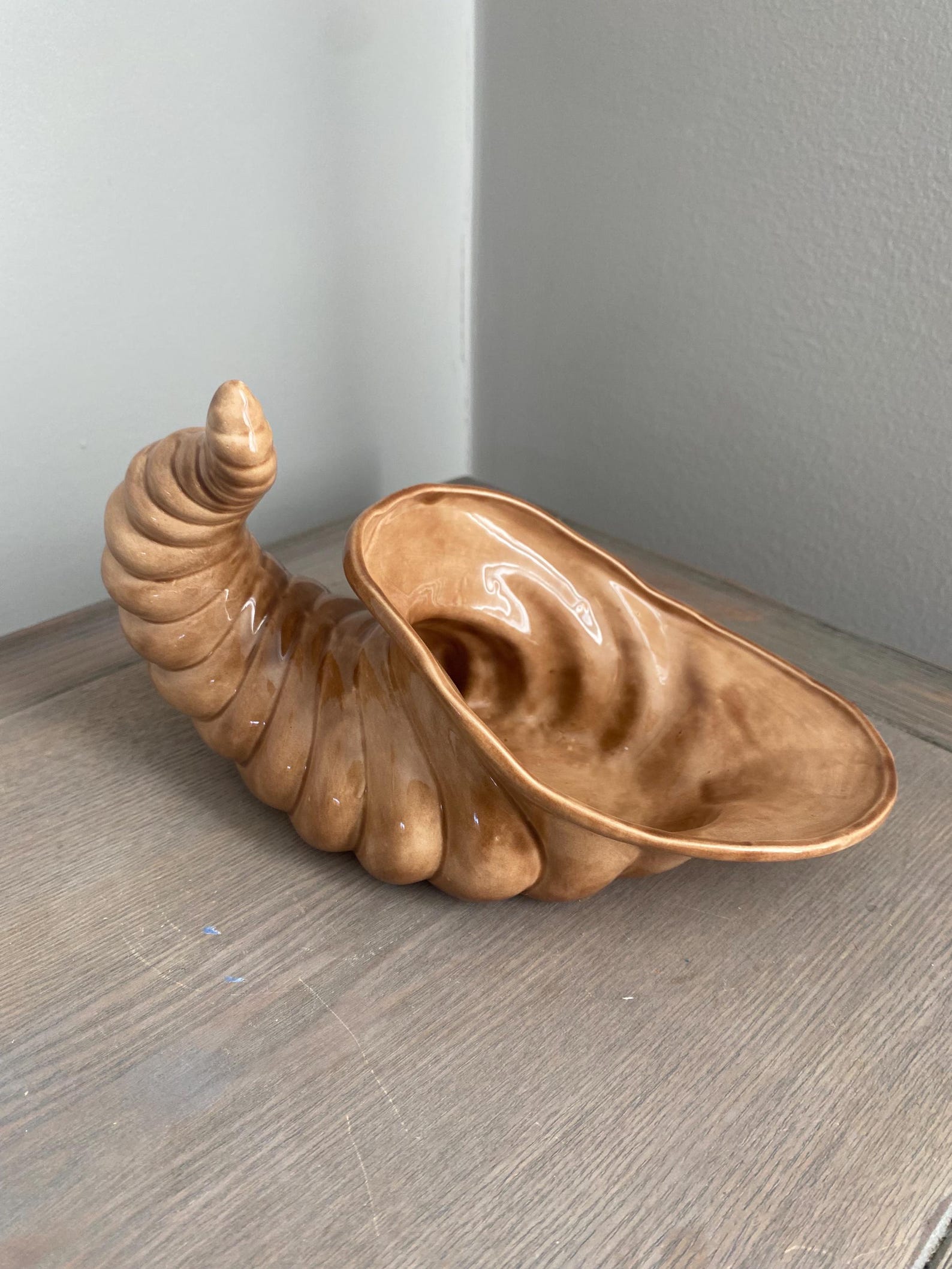 Ceramic Cornucopia Thanksgiving Decor - Etsy