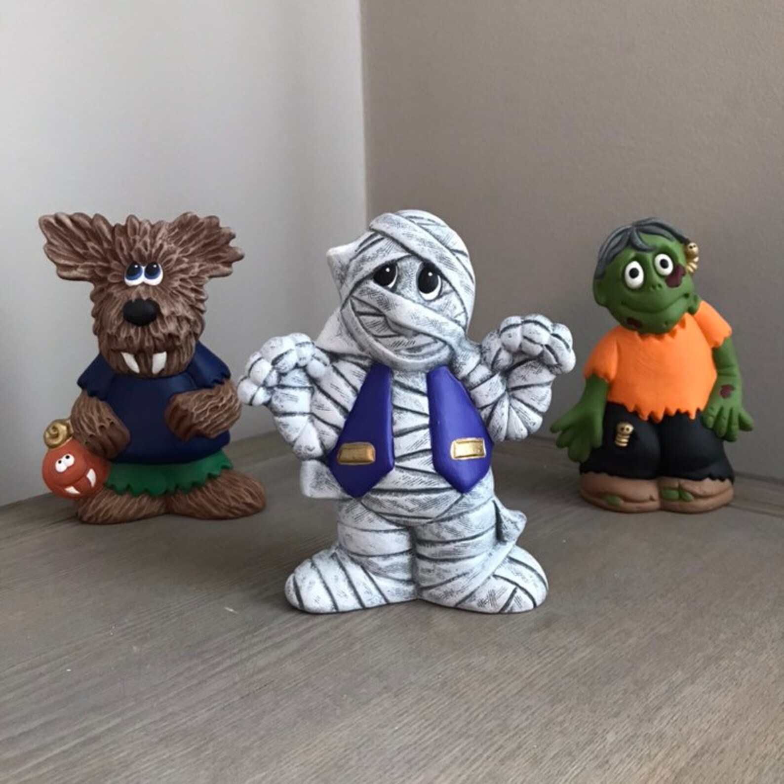 Ceramic Mummy Halloween Home Decor Tiered Tray Decoration - Etsy