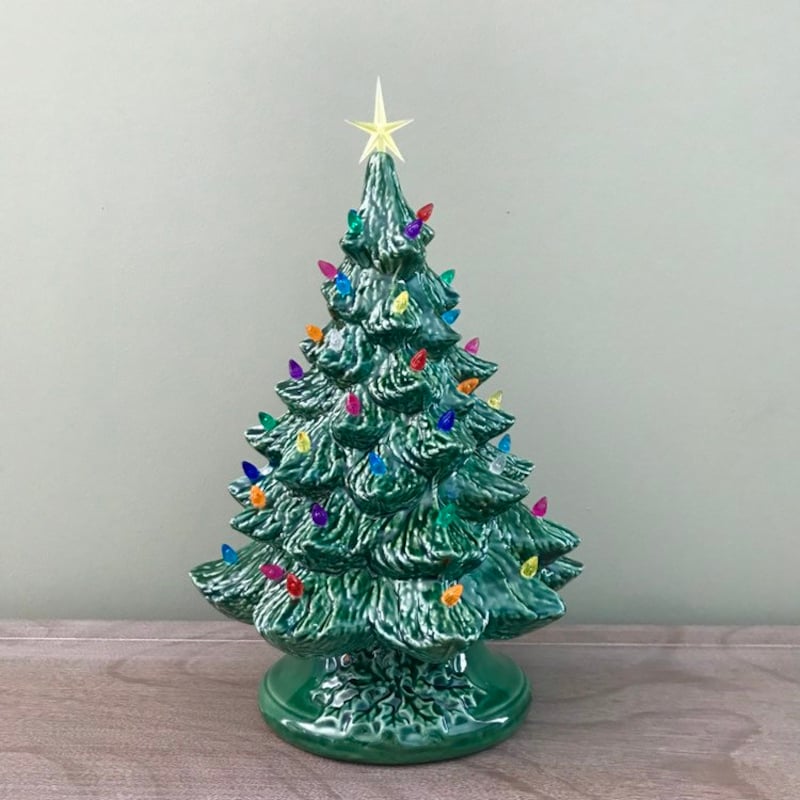 Ceramic Christmas Tree Lights - Etsy
