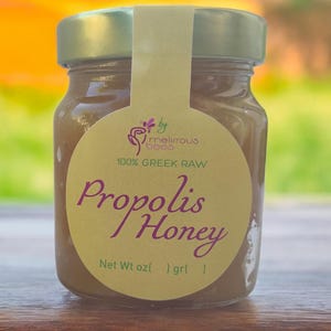 Greek Raw Flower Honey With Propolis - All Natural Remedy - Antioxidant ...