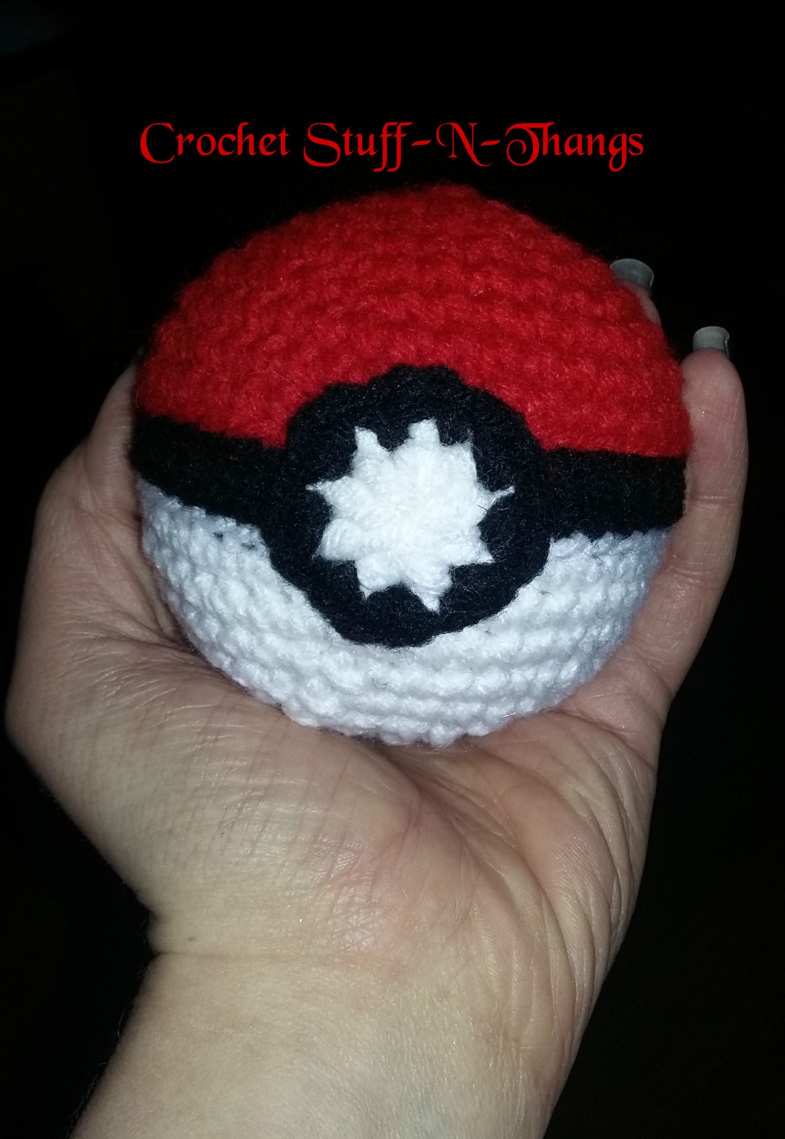 Crocheted Pokeball - Etsy