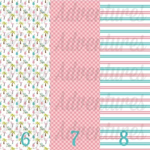 Summer Heat Transfer Vinyl, Flamingo, Beach, Plaid, Polka Dot, Stripe ...