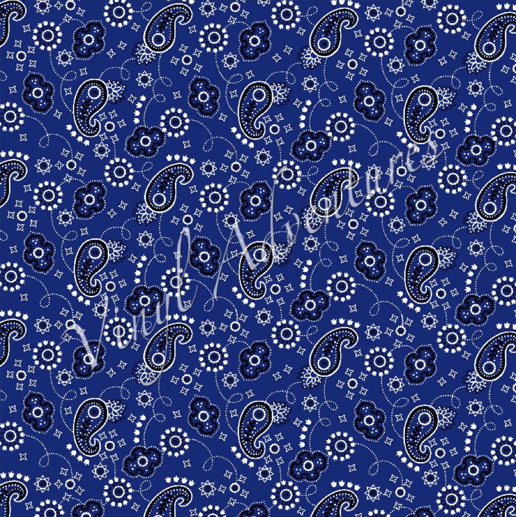 Blue Bandana Patterns