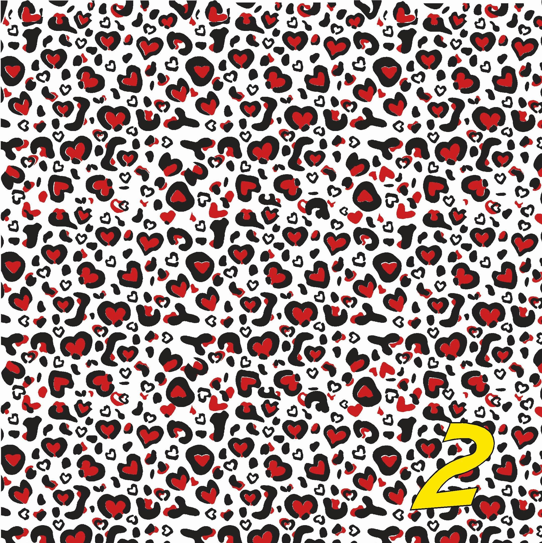 Cheetah Print HTV, Valentine Heat Transfer, Leopard Iron on Vinyl ...