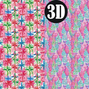 Preppy Christmas Patterned Vinyl, Preppy HTV, Christmas Tree Print ...