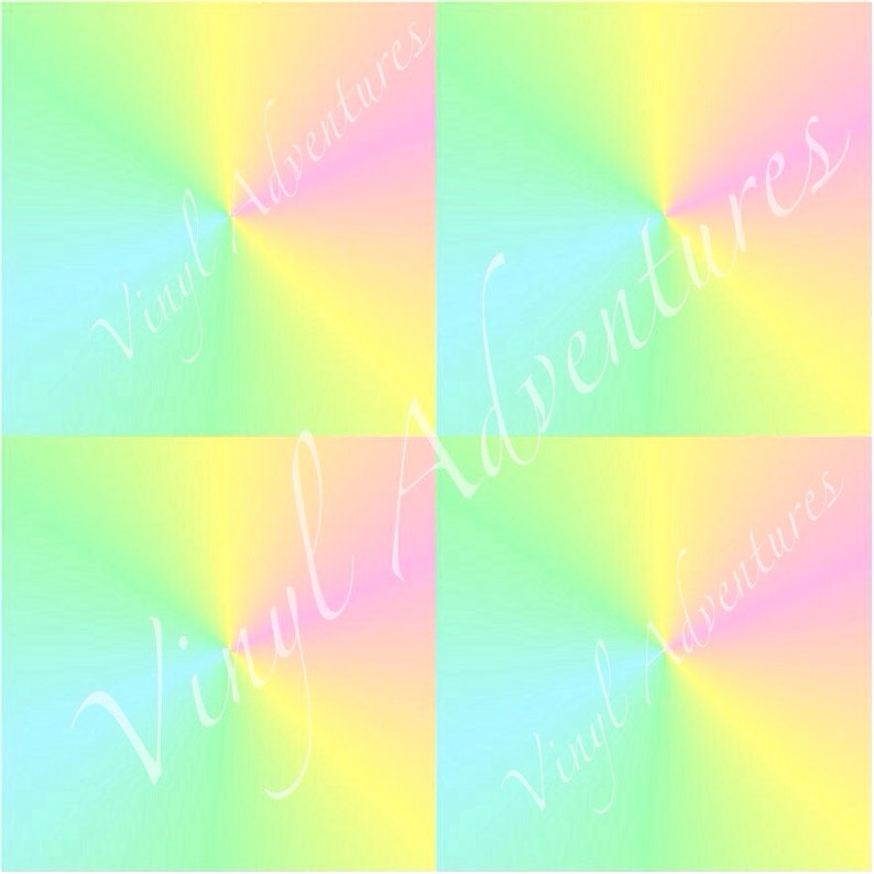 Gradient Pattern Vinyl, Pastel, Permanent Adhesive, 12"x12", Patterned ...