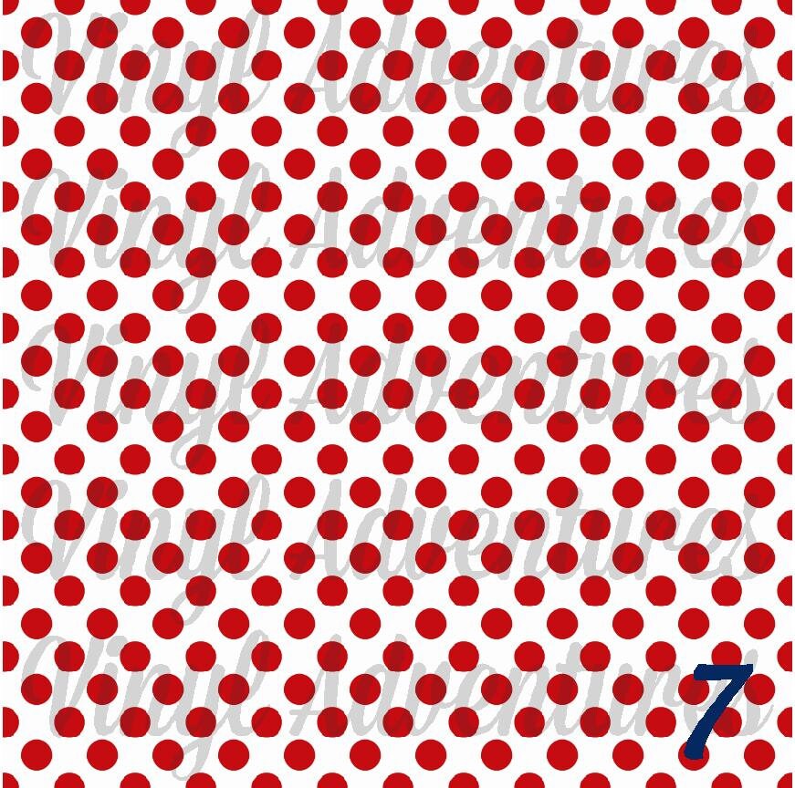 4th of July Heat Transfer Vinyl Patriotic Pattern HTV Red | Etsy