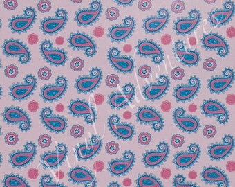 Paisley Heat Transfer Vinyl Rose Blue Paisely Pattern HTV | Etsy