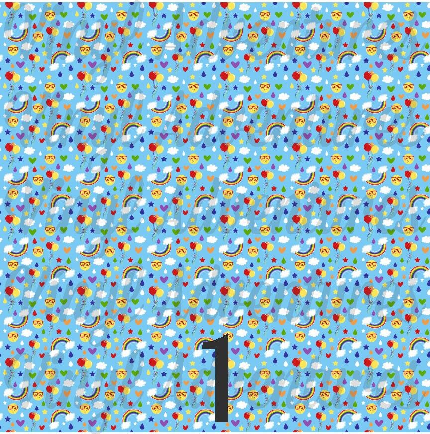 Pattern HTV Vinyl Patterned HTV Rainbow Pattern Vinyl - Etsy