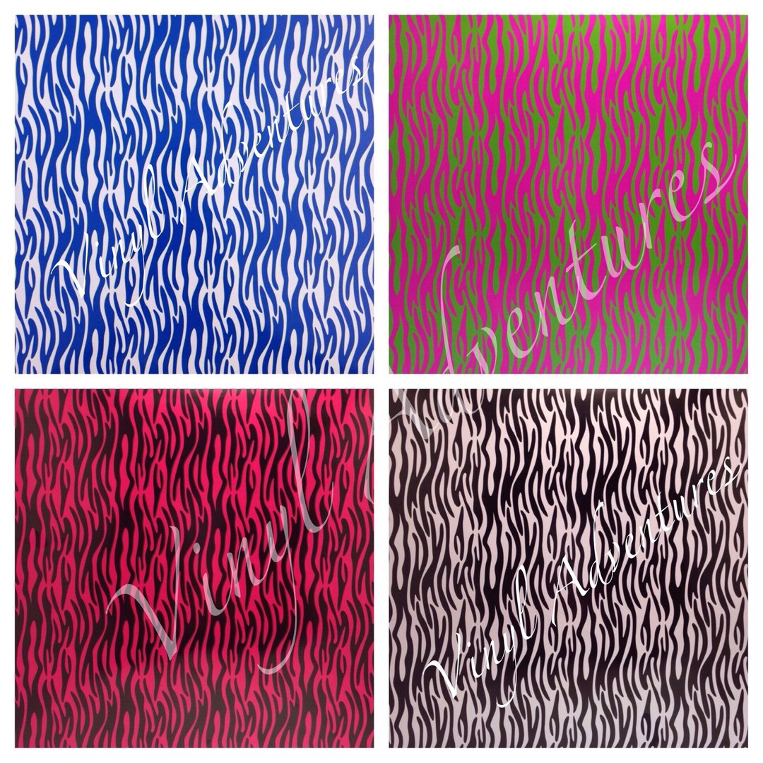 Zebra Heat Transfer Vinyl, Animal Print HTV, Zebra Print HTV, Skinny ...