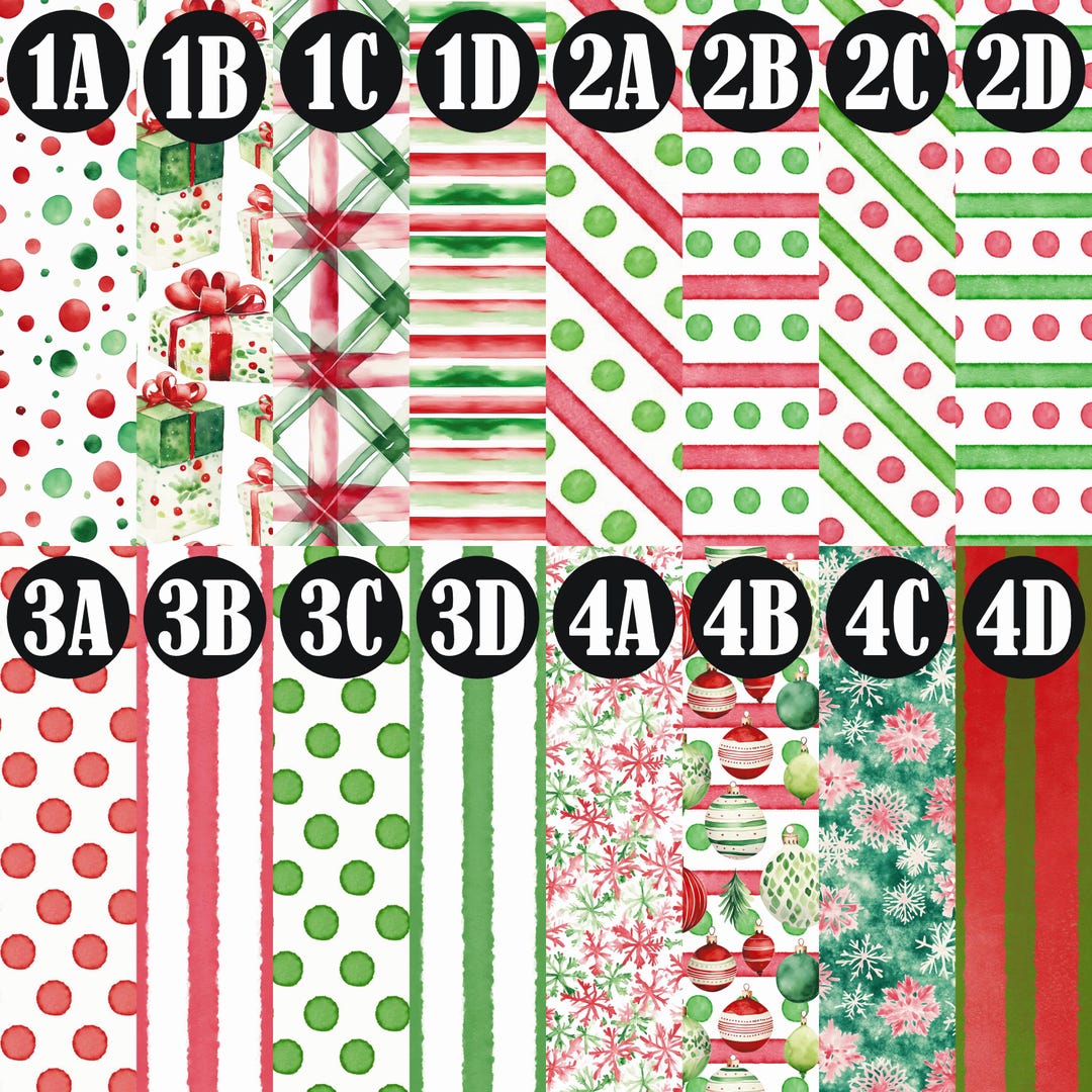 Watercolor Christmas Patterned Craft Vinyl, Watercolor Christmas HTV ...