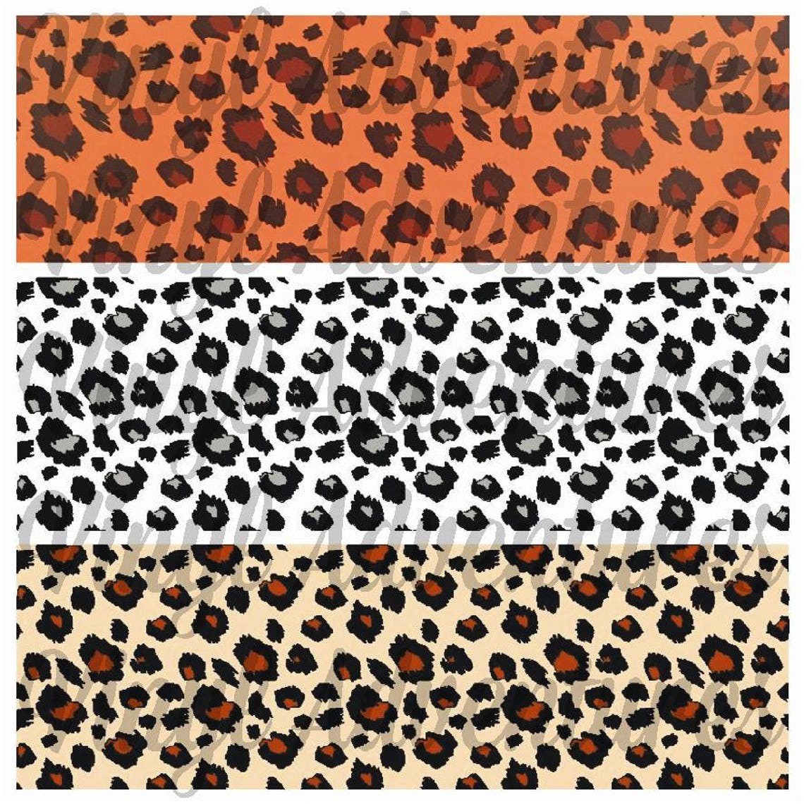 Cheetah Pattern Vinyl Animal Print Leopard Print Printed - Etsy