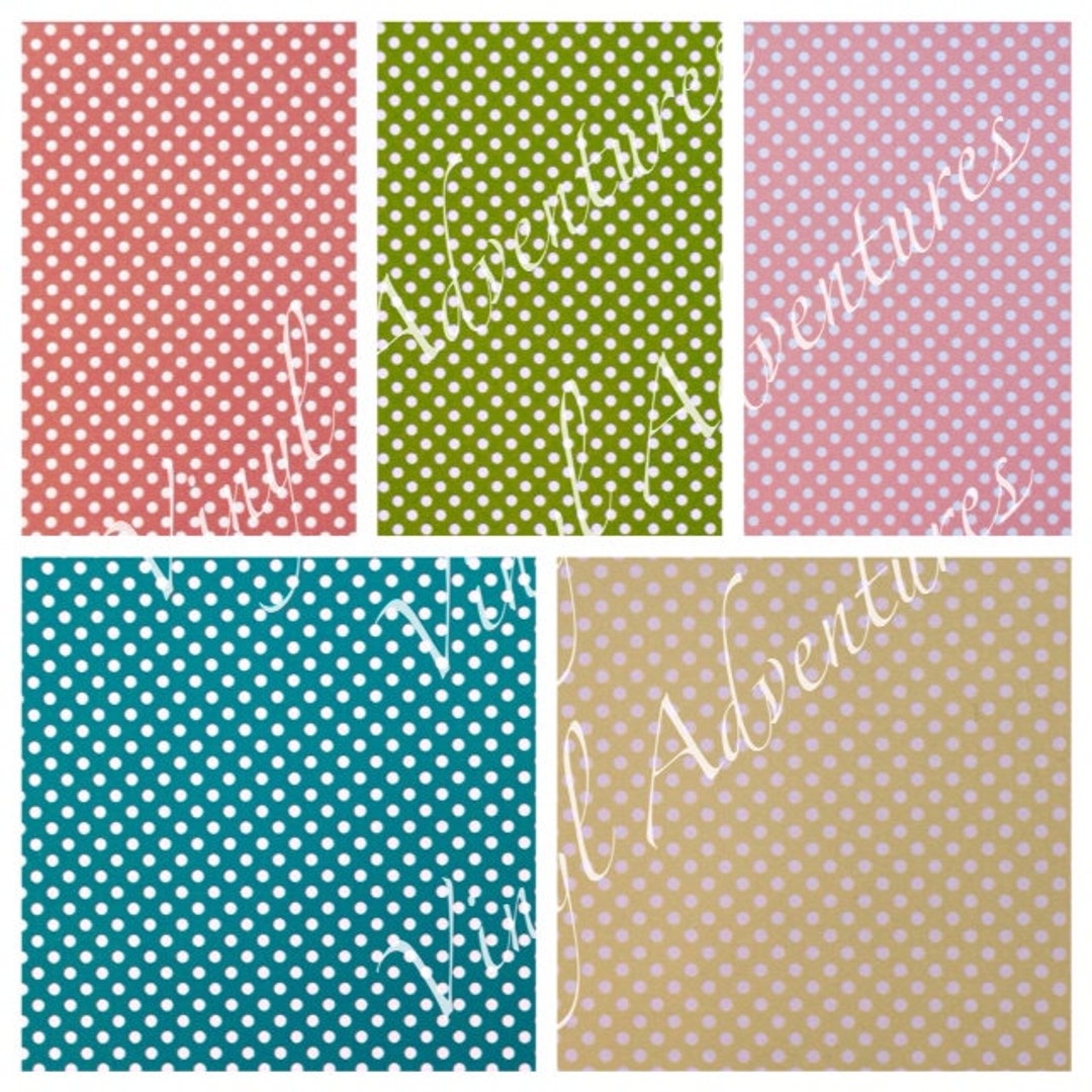 Polka Dot Pattern HTV, Polka Dots, Patterned Heat Transfer Vinyl ...