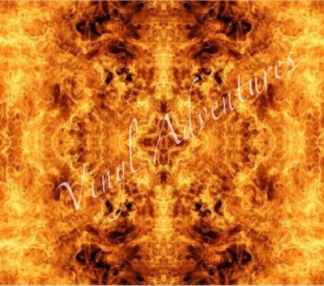 Fire Pattern Vinyl, Flame, Printed, Sticky, Bonfire, Camping, Patterned ...