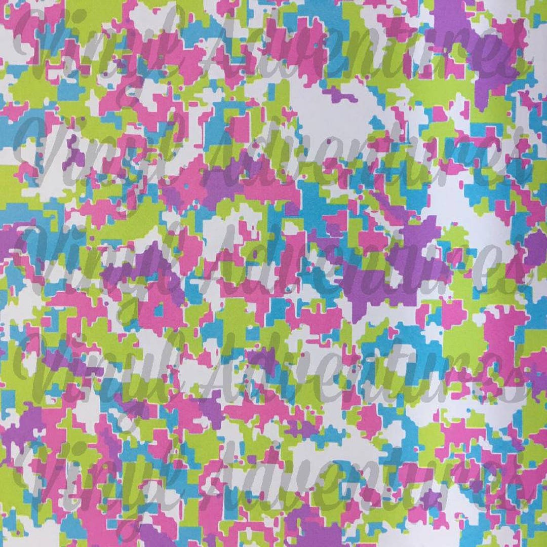 Camo Heat Transfer Vinyl, Easter Digital Camo Pattern HTV, Girl ...