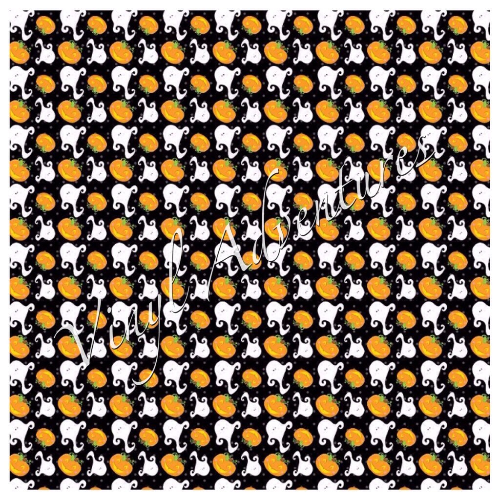 Halloween Heat Transfer Vinyl, Pumpkin HTV, Ghost HTV, Pattern, Printed ...