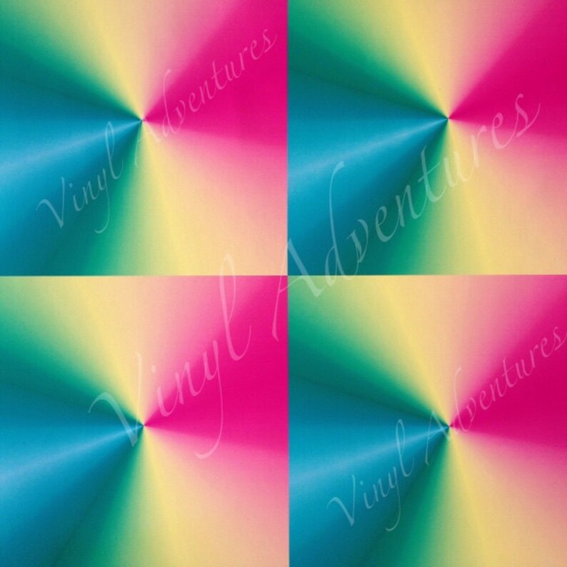 Gradient Heat Transfer Vinyl Pink Teal Gradient Pattern HTV - Etsy