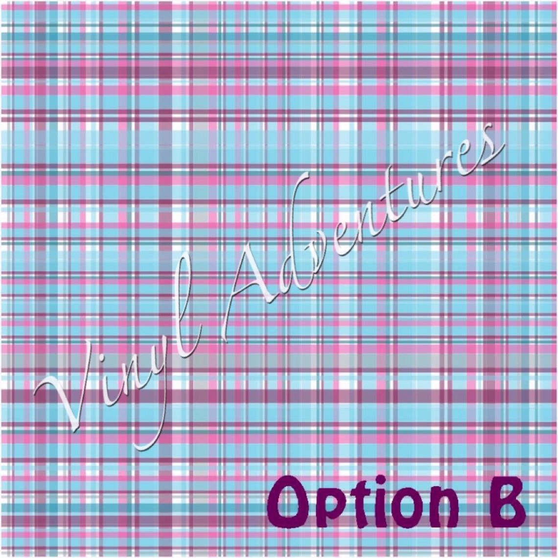 Plaid HTV, Plaid Heat Transfer Vinyl, Green Blue Pink Plaid, Easter ...