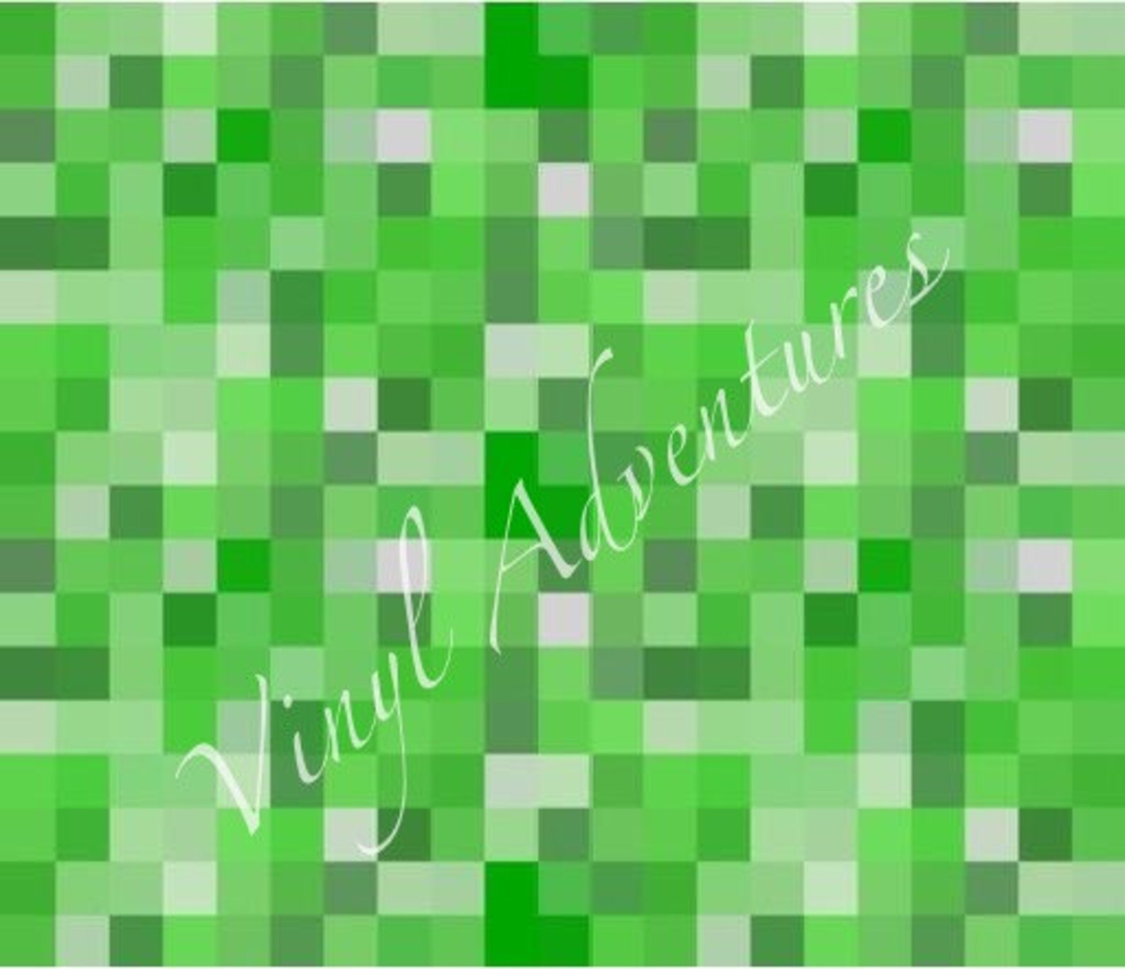 Pixelated Green Pattern Vinyl Outdoor Permanent Adhesive - Etsy