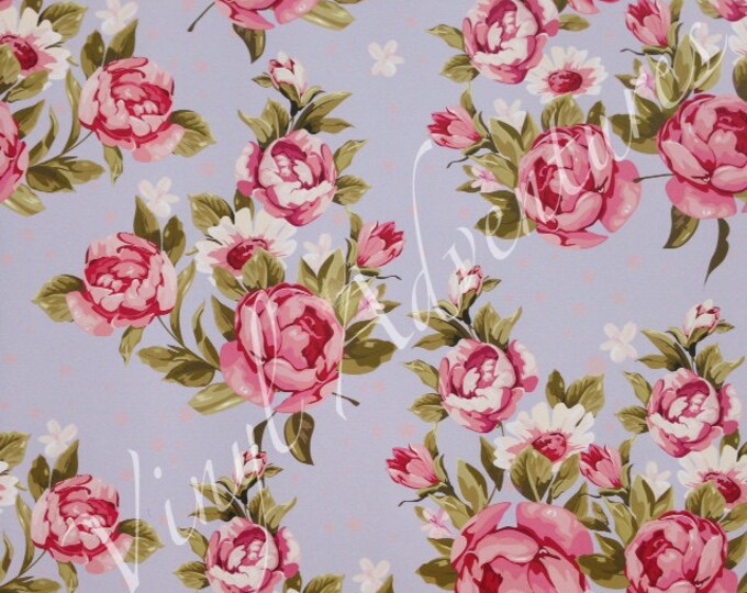 Floral Pattern Vinyl, Pink Periwinkle, Flower, Rose, Patterned, Printed ...