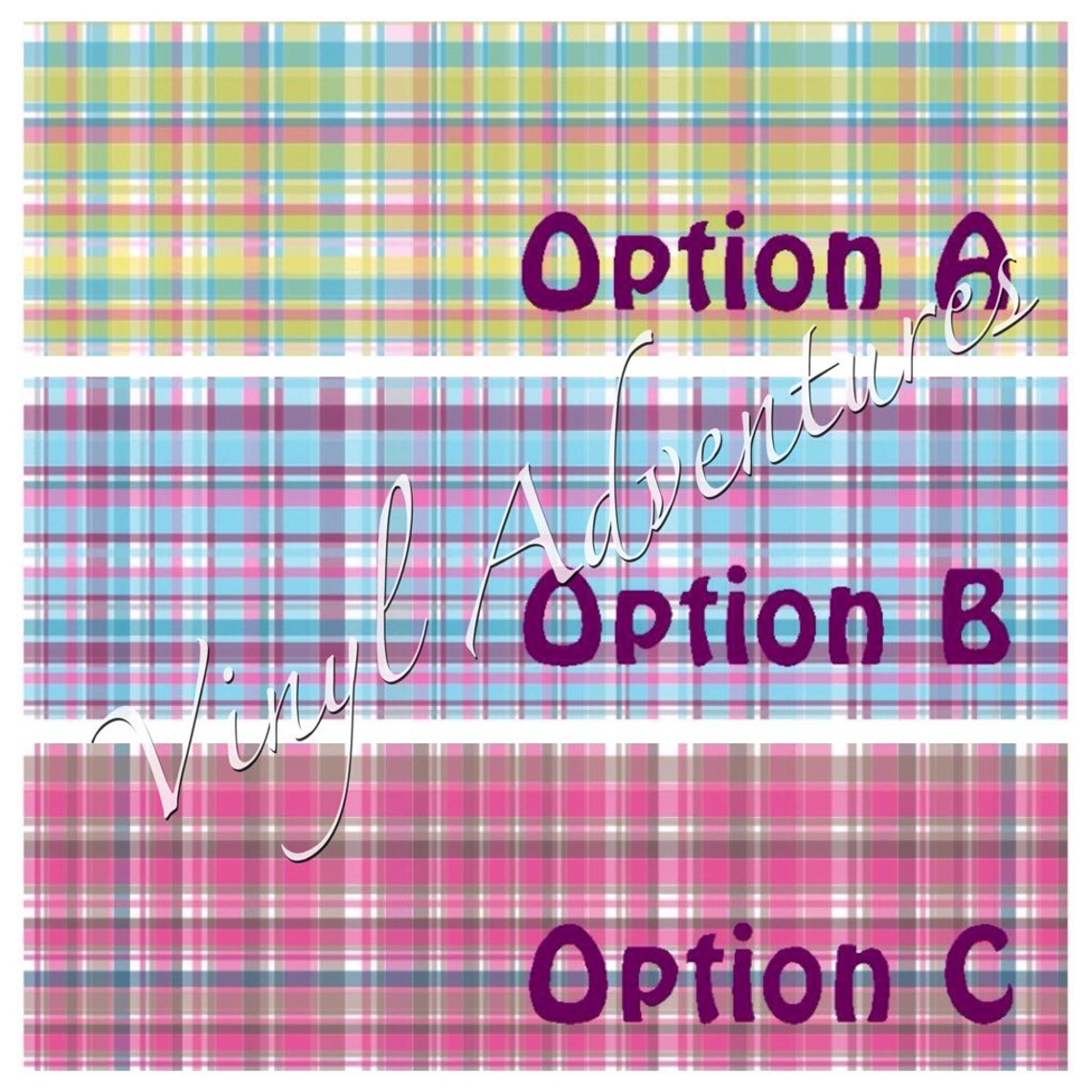 Plaid HTV, Plaid Heat Transfer Vinyl, Green Blue Pink Plaid, Easter ...
