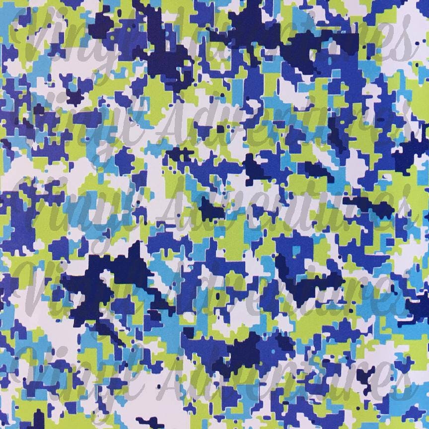Camo HTV Digital Camo Printed HTV Pattern HTV Heat Transfer | Etsy