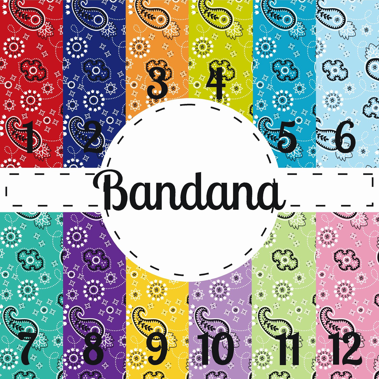 Bandana Heat Transfer Vinyl Red Pattern HTV Paisley - Etsy