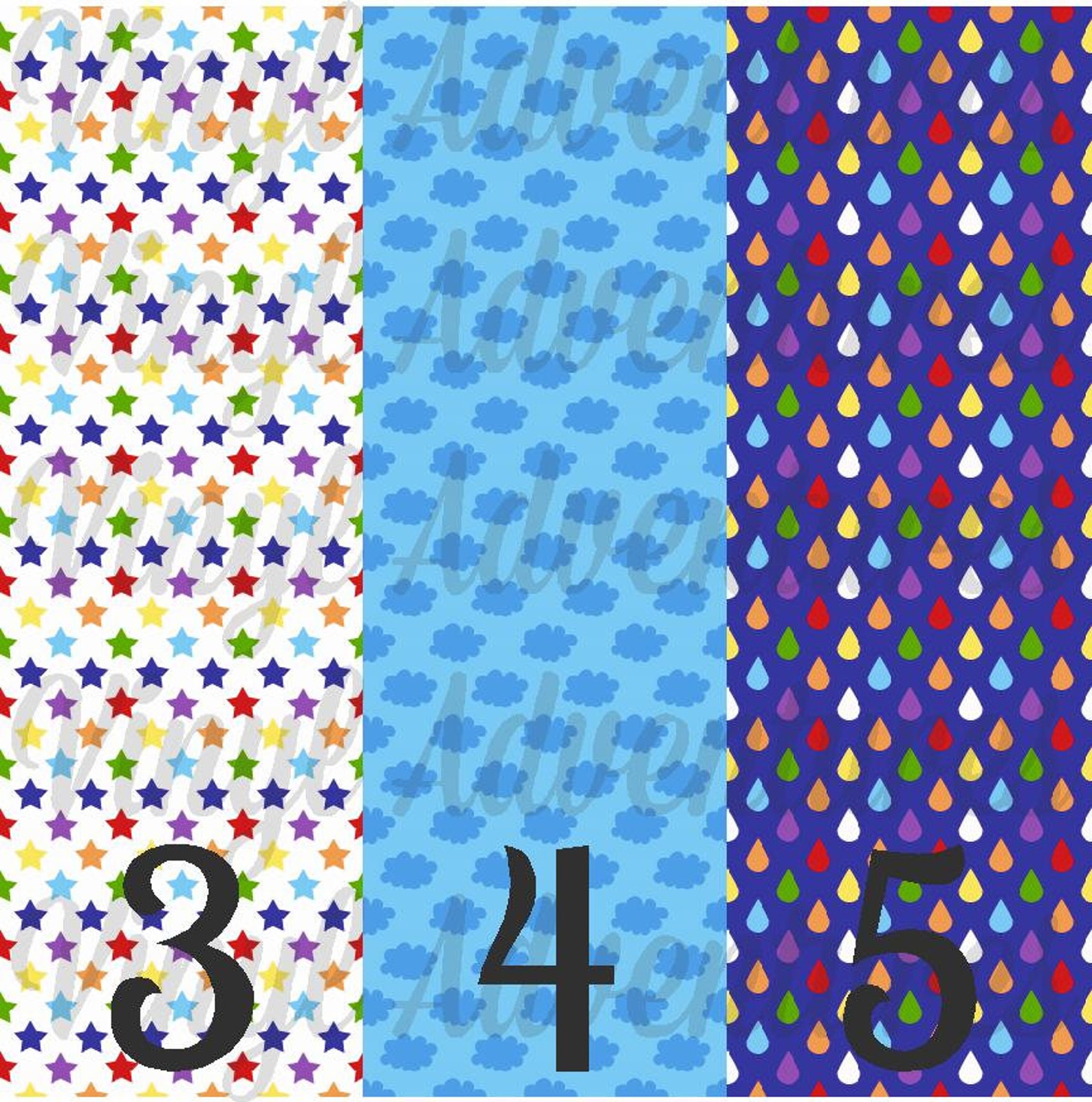 Pattern HTV Vinyl Patterned HTV Rainbow Pattern Vinyl - Etsy