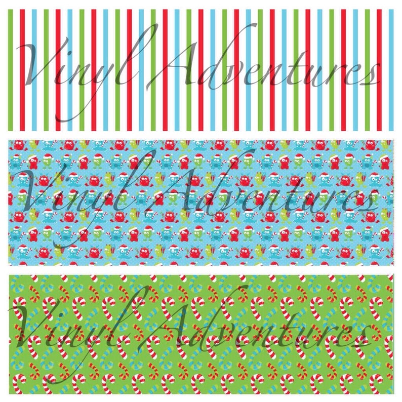 Christmas Heat Transfer Vinyl Holiday Pattern HTV Red Green | Etsy