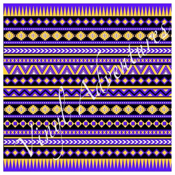 Purple Aztec Prints