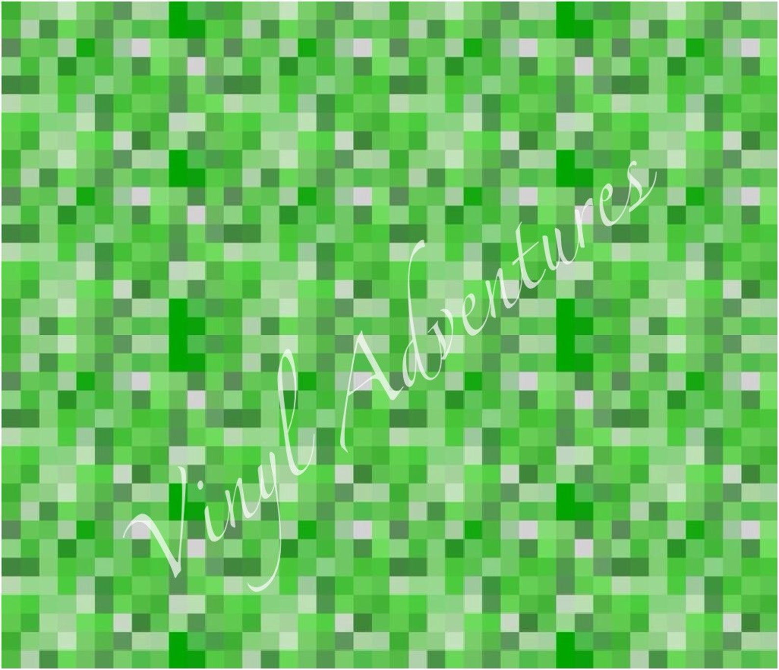Pixelated Green Pattern Vinyl Outdoor Permanent Adhesive - Etsy