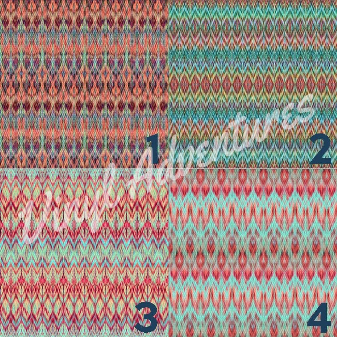 Aztec Pattern Vinyl, Tribal Pattern Vinyl, Coral Mint Teal Aztec Tribal ...