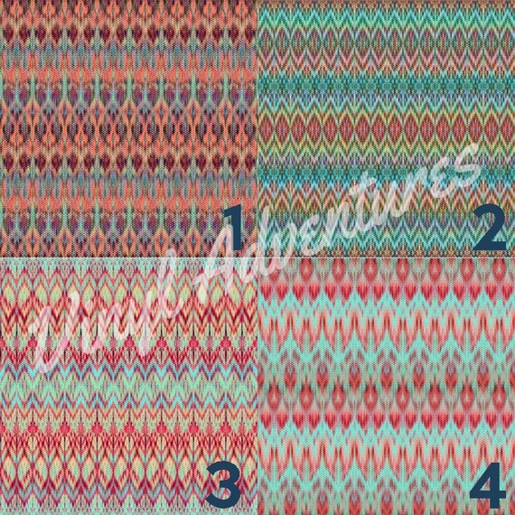 Aztec Pattern Vinyl Tribal Pattern Vinyl Coral Mint Teal - Etsy