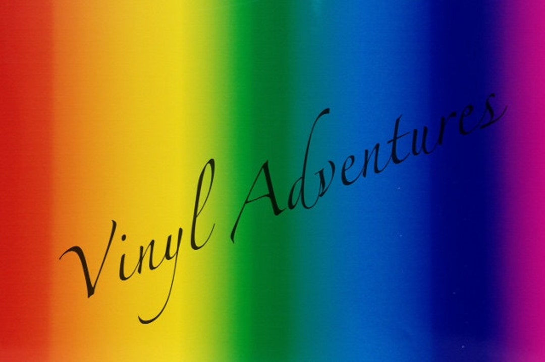 Rainbow Printed HTV, Ombre Rainbow, Heat Transfer Vinyl, Rainbow ...