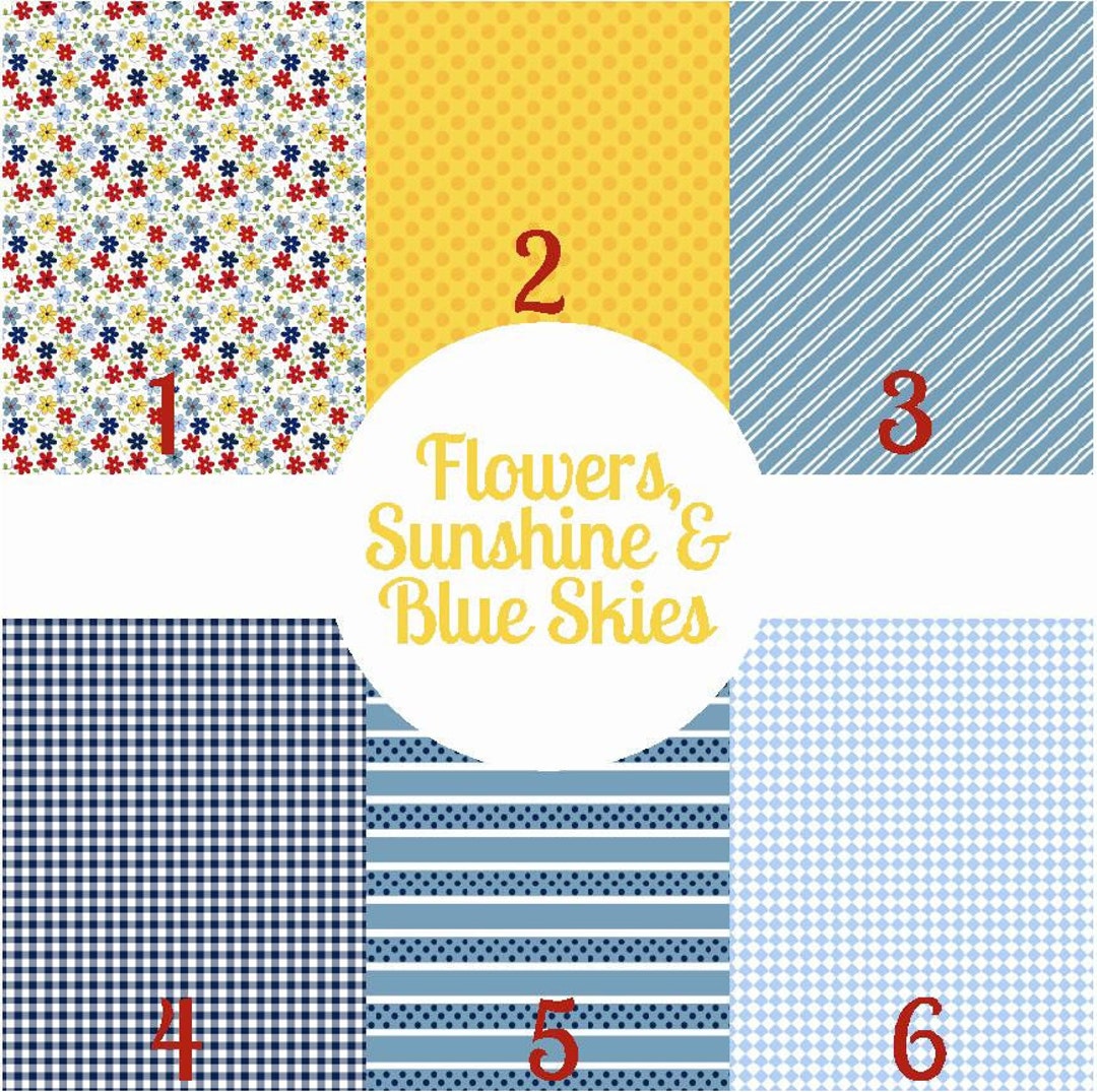 Summer Pattern Vinyl, Flower, Polka Dot, Stripe, Gingham, Spring ...