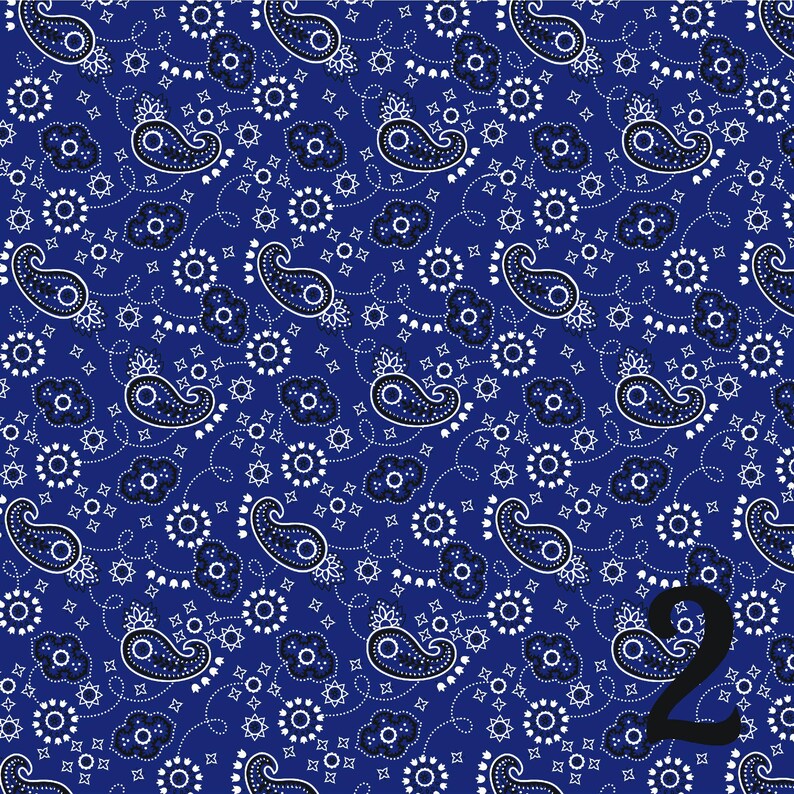 Bandana Heat Transfer Vinyl Red Pattern HTV Paisley - Etsy