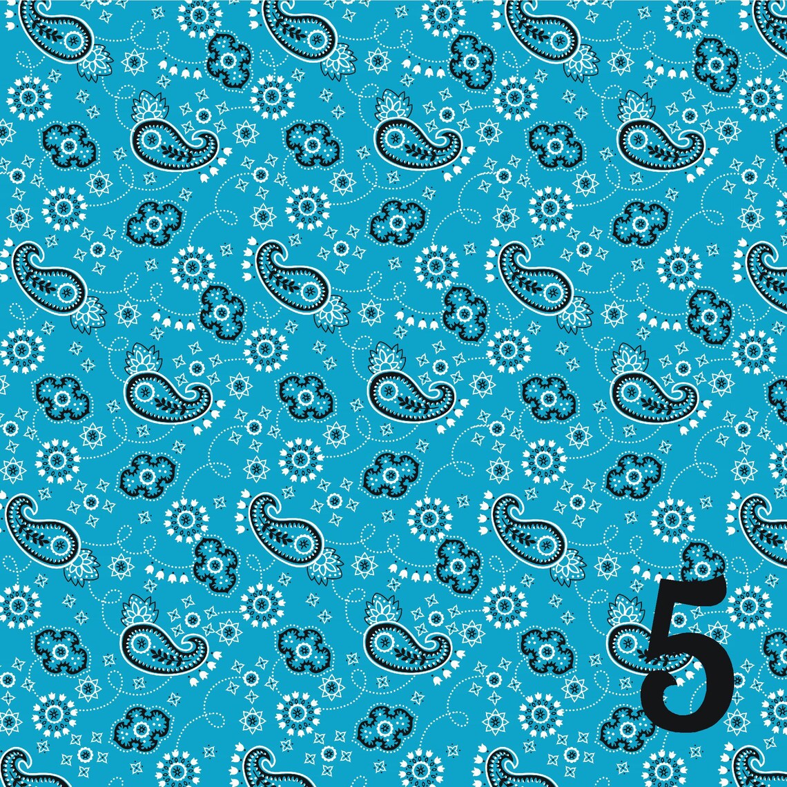 Bandana Heat Transfer Vinyl Red Pattern HTV Paisley - Etsy