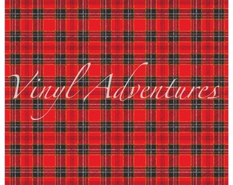 Plaid Heat Transfer Vinyl, Plaid Pattern HTV, Red Green Plaid HTV ...